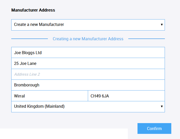 New Feature: Manufacturer Details