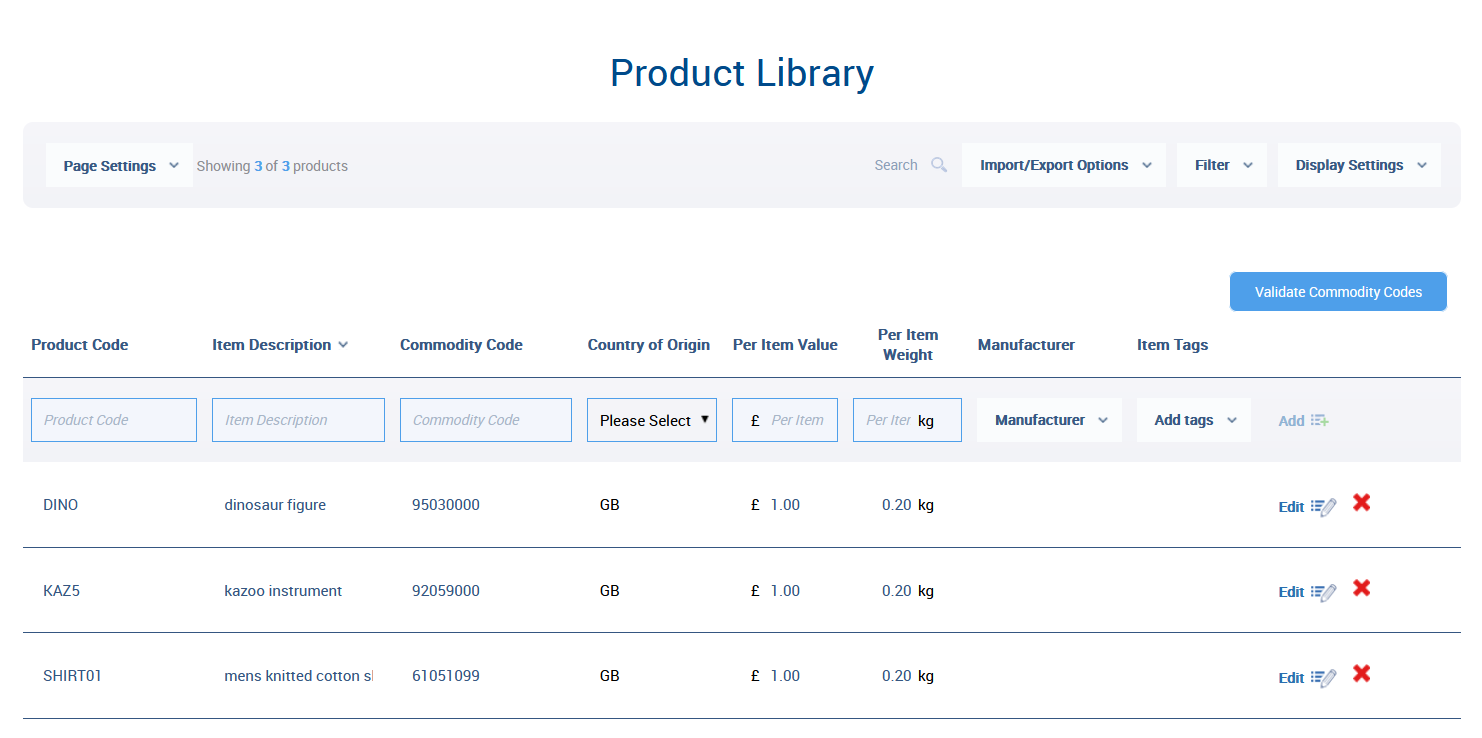 Use your Product Library to amend shop imports